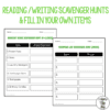 Grocery Store CBI Scavenger Hunt Activities & File Folders