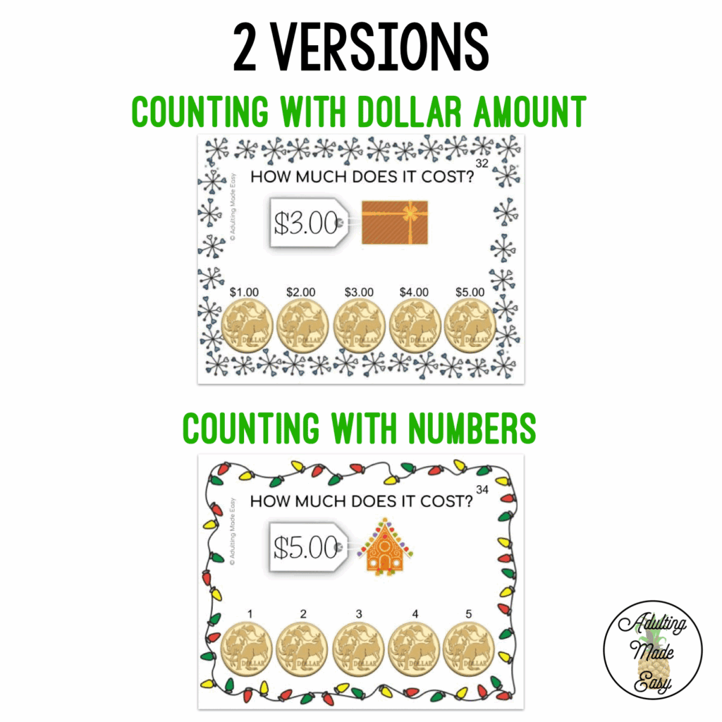 How Much Does It Cost? Holiday Task Cards AUSTRALIAN