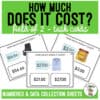 How Much Does It Cost? Field of 2 Task Cards
