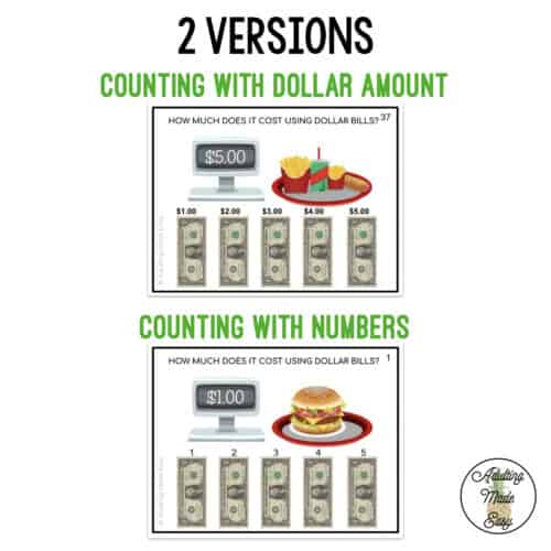 How Much Does It Cost? Fast Food Task Cards