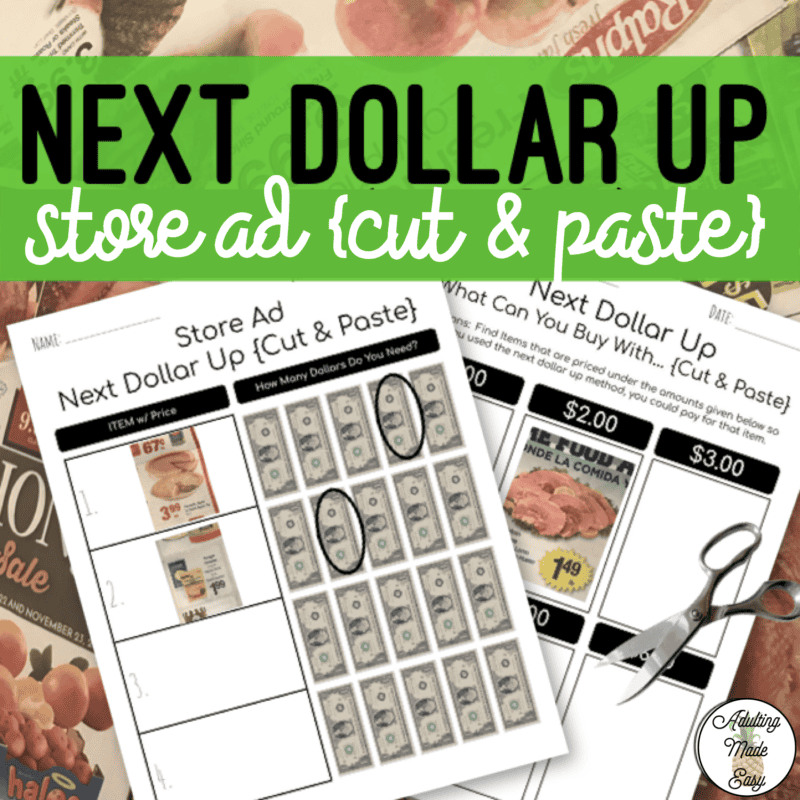 Store Ads Life Skills {Cut & Paste} Activities BUNDLE