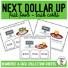 Next Dollar Up Fast Food Task Cards