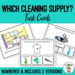 Which Cleaning Supply Do I Use Task Cards