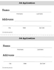 Simplified Job Application Worksheets FREEBIE
