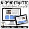 Shopping Etiquette Digital Task Cards