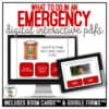 What To Do In An EMERGENCY Digital Task Cards
