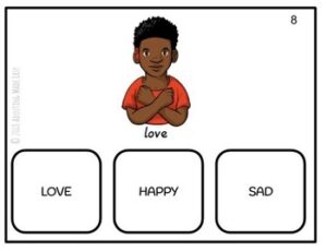 Sign Language ASL Emotions Task Cards