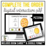 Complete The Order - Pizzeria Digital Task Cards