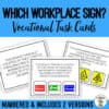 Which Workplace Sign Task Cards