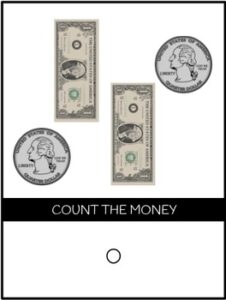 US Money Task Boxes - Adding Coins & Bills (Counting Money)