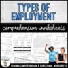 Unit 2 Types of Employment - Functional Worksheets