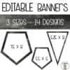 EDITABLE Banners - Watercolor Tropical Desert Theme