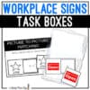 Workplace Signs Task Boxes - Picture to Picture Matching