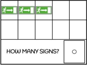 Workplace Signs Task Boxes - Counting Signs