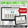Holiday How Much Does It Cost? Digital Task Cards