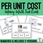 Per Unit Cost Task Cards