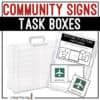 Community Signs Task Box BUNDLE