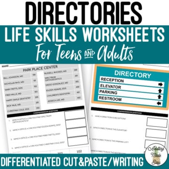 Reading Directories Worksheets