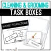 Cleaning & Grooming Task Boxes - Word to Picture