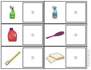 Cleaning & Grooming Task Boxes - Picture to Picture