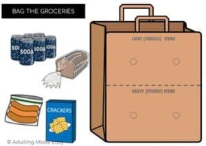 Bagging Groceries Drag & Drop Boom Cards SS