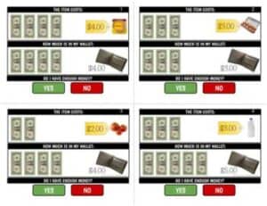 Do I Have Enough Money VISUAL Task Cards