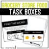 Grocery Store Food Task Box Bundle