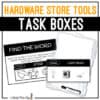 Hardware Store Tools Task Box BUNDLE