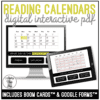 Reading Calendars Digital Task Cards