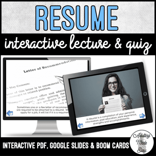 Unit 3 Resume - Digital Interactive Lecture