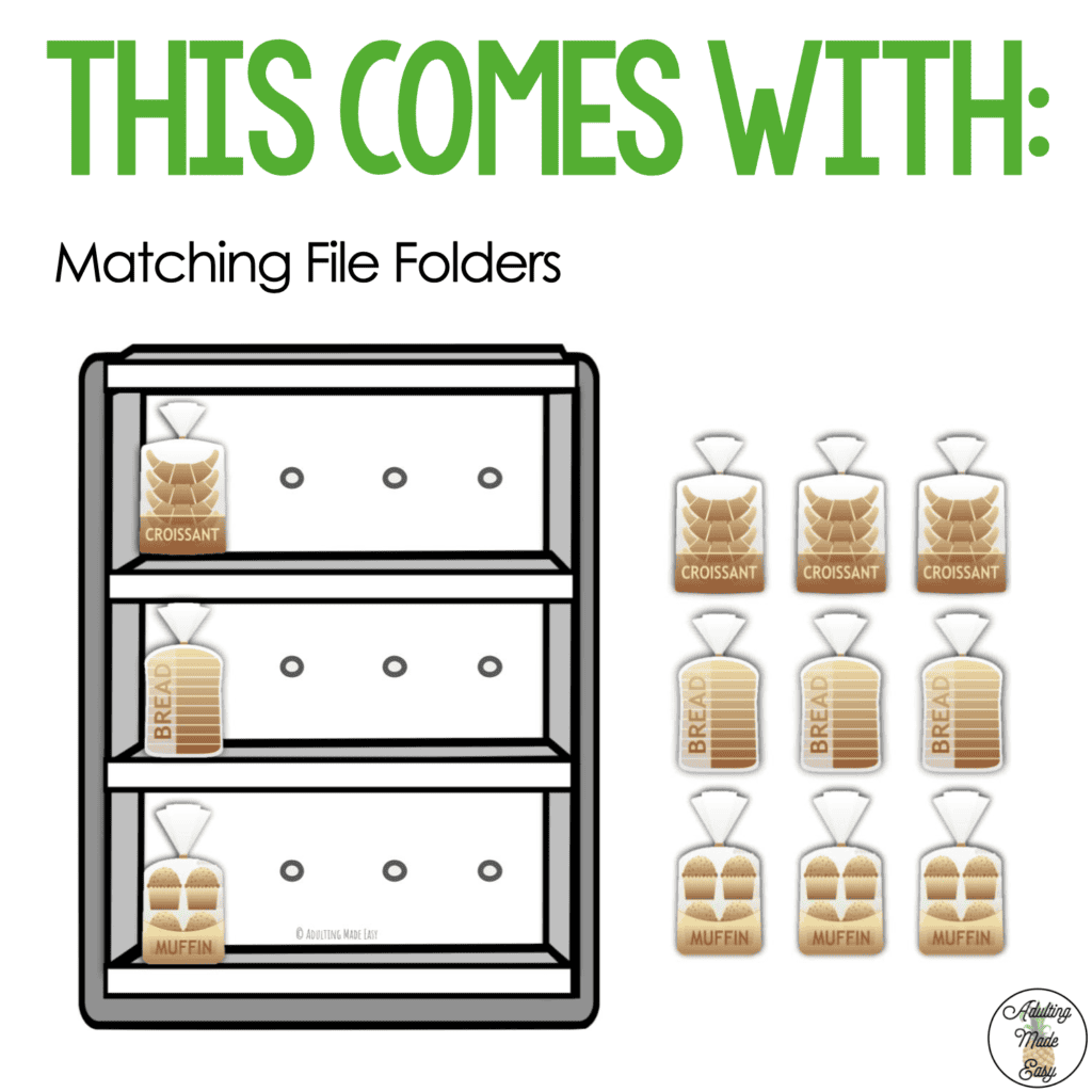 Stock The Shelf (Grocery Store) File Folders & Task Cards