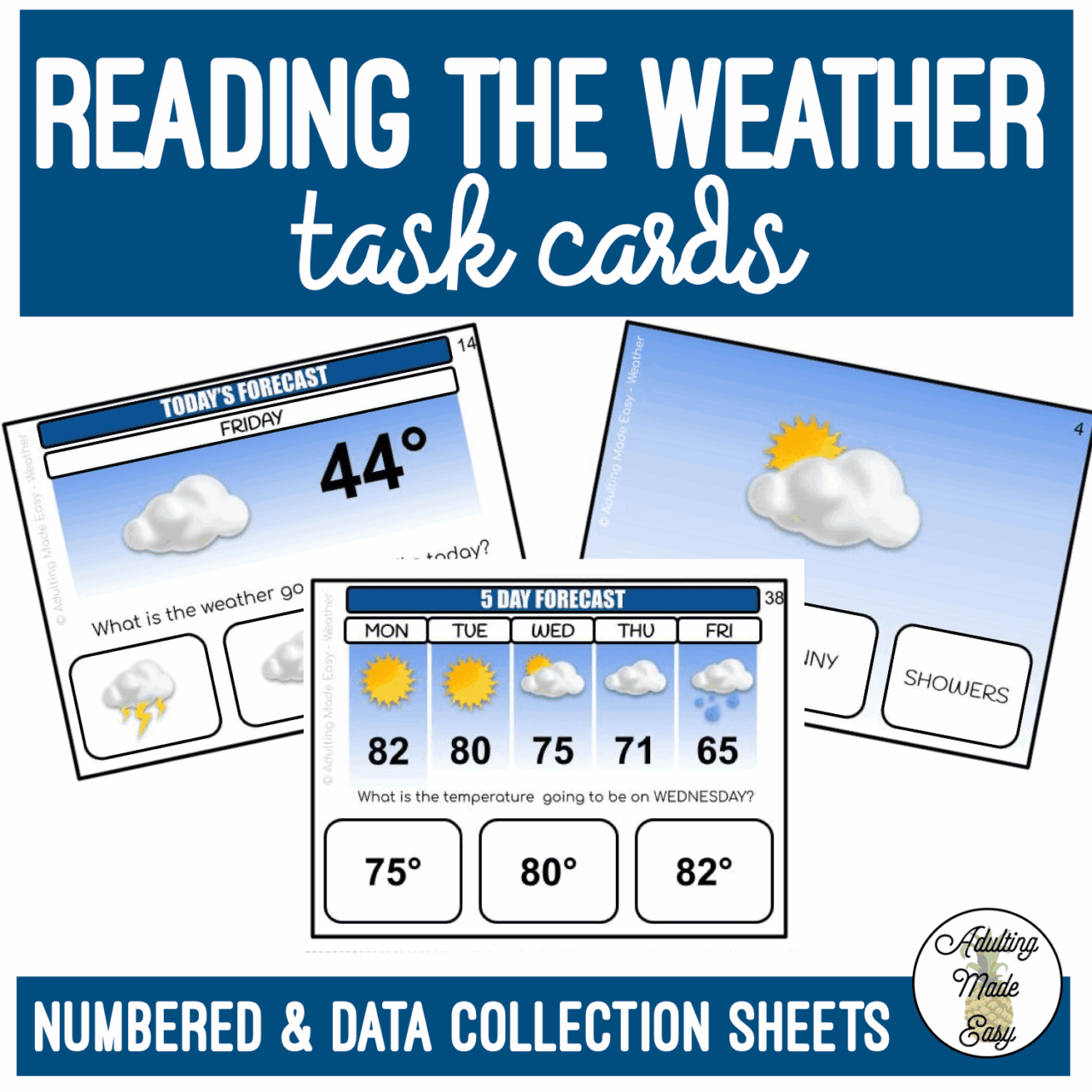 Weather Forecast Task Cards