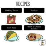 Reading Simple Recipes 3 Digital Task Cards SS