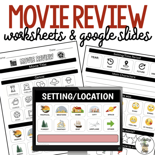 Functional Activities For When You Watch A Movie With Your Class