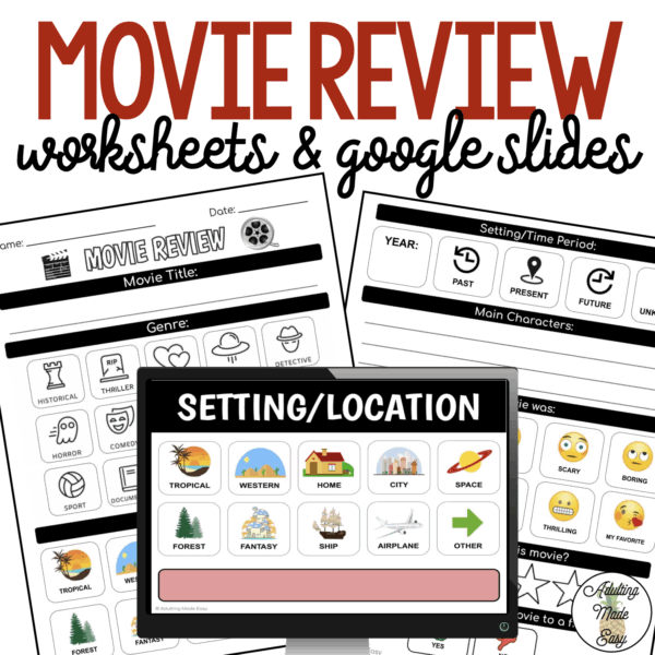 Functional Activities For When You Watch A Movie With Your Class