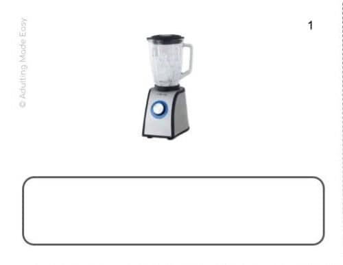 Cooking/Kitchen Vocabulary Word to Picture Task Cards