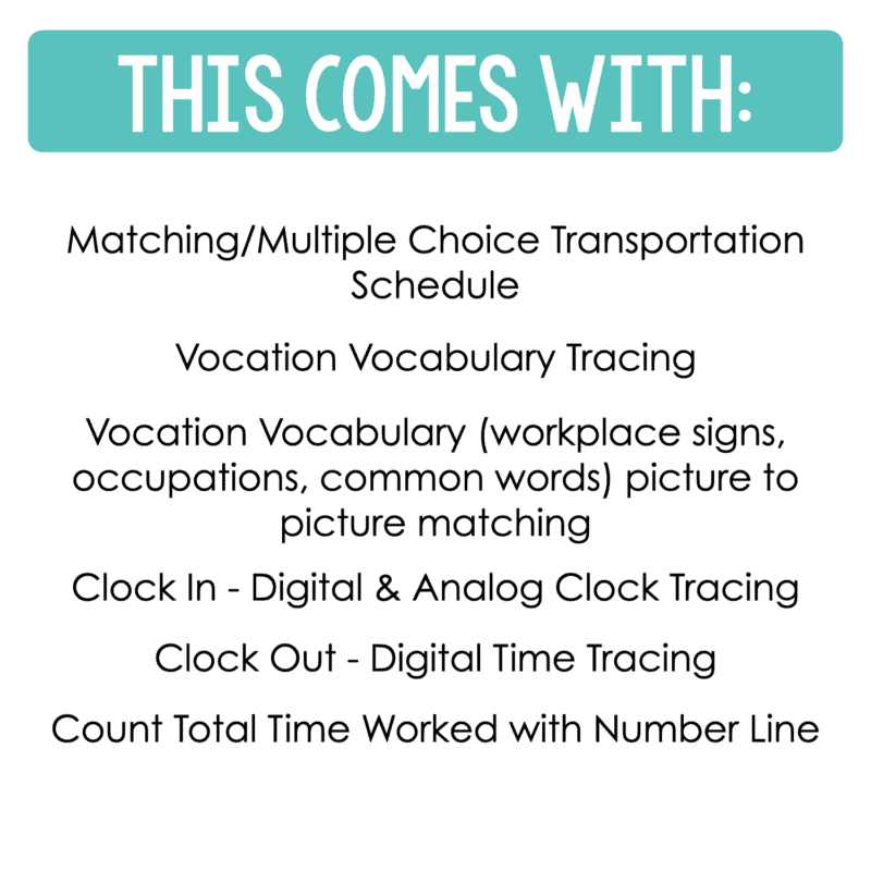 Job Skills Daily Warm Up Worksheets Level 1