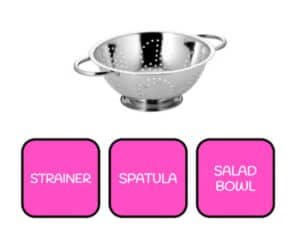 Cooking/Kitchen Vocabulary Word to Picture Task Cards