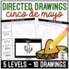 Cinco De Mayo Art Directed Drawing Worksheets