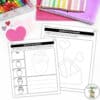 Valentine's Day Art Directed Drawing Worksheets