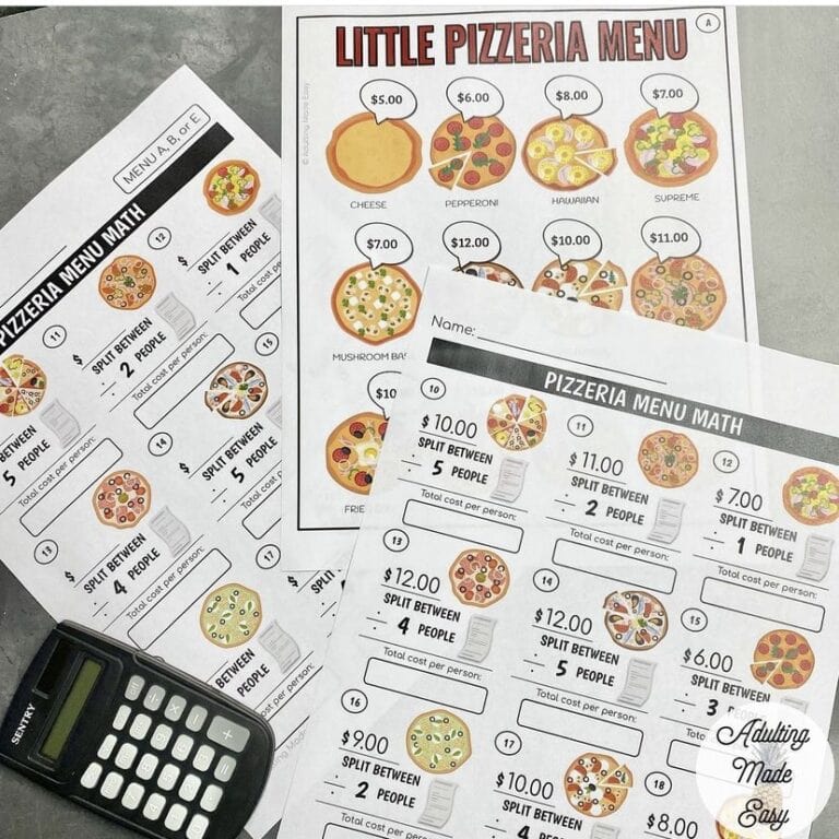 Menu Math Full Year Bundle