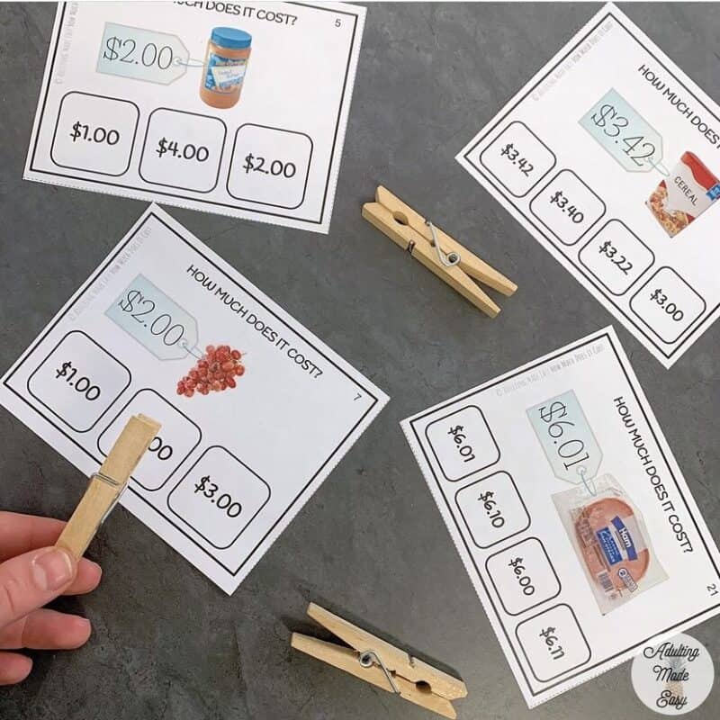 How Much Does It Cost (Field of 3 and 4) Task Cards