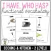 Cooking & Kitchen Vocabulary - I Have, Who Has? Game