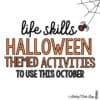 Life Skills Halloween Themed Activities