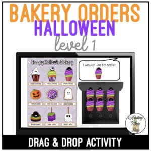 Halloween Bakery Orders Drag & Drop Boom Cards