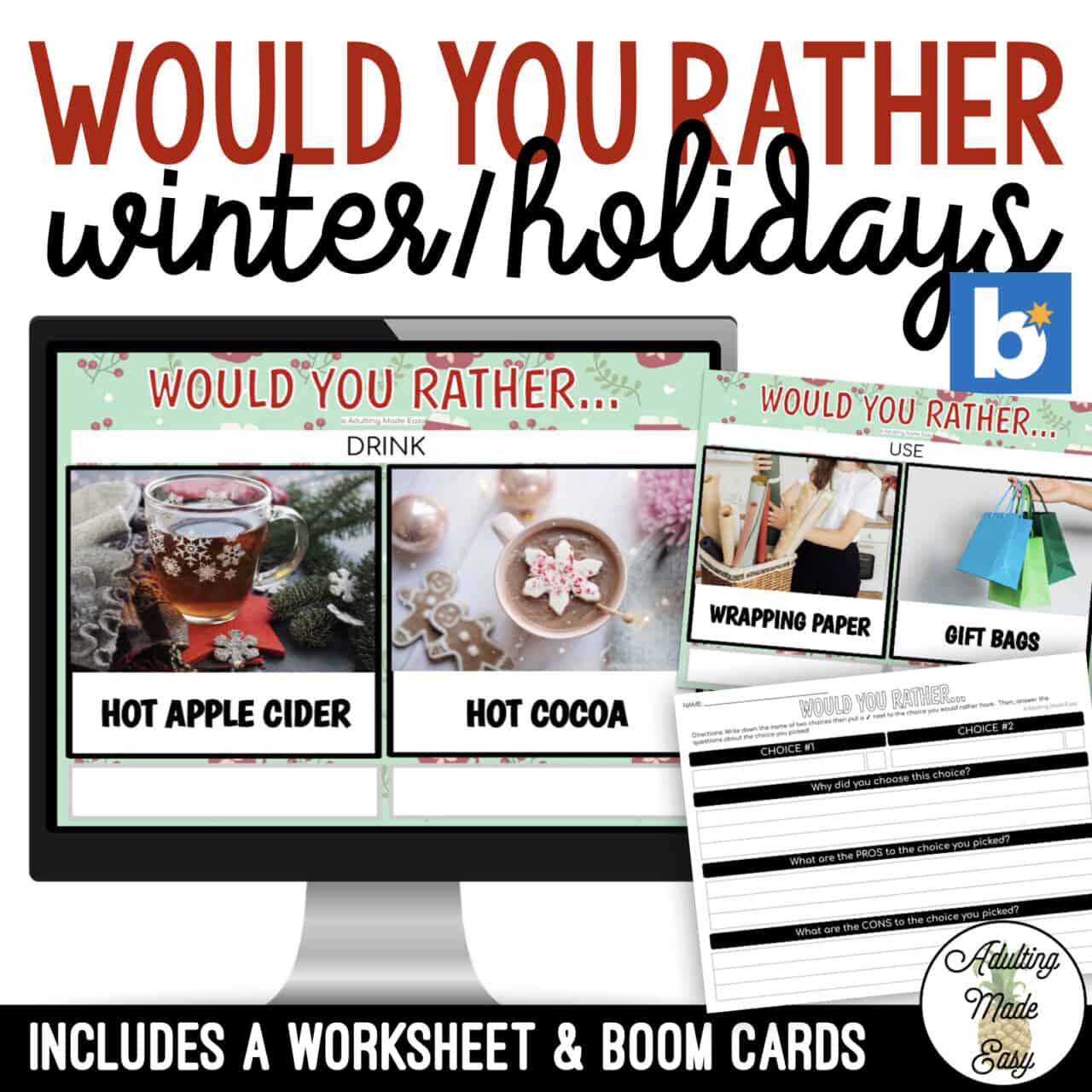Would You Rather - Winter & Holiday Activity