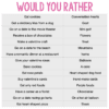Would You Rather - Valentine's Day Activity