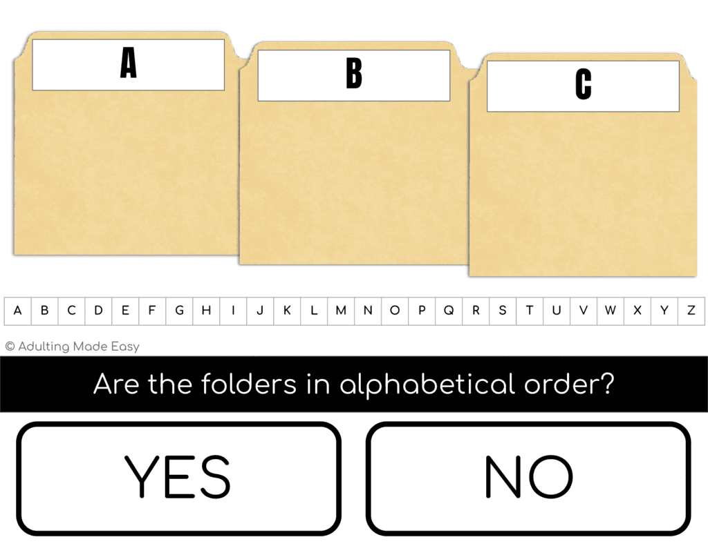 Alphabetization by Letter Task Cards