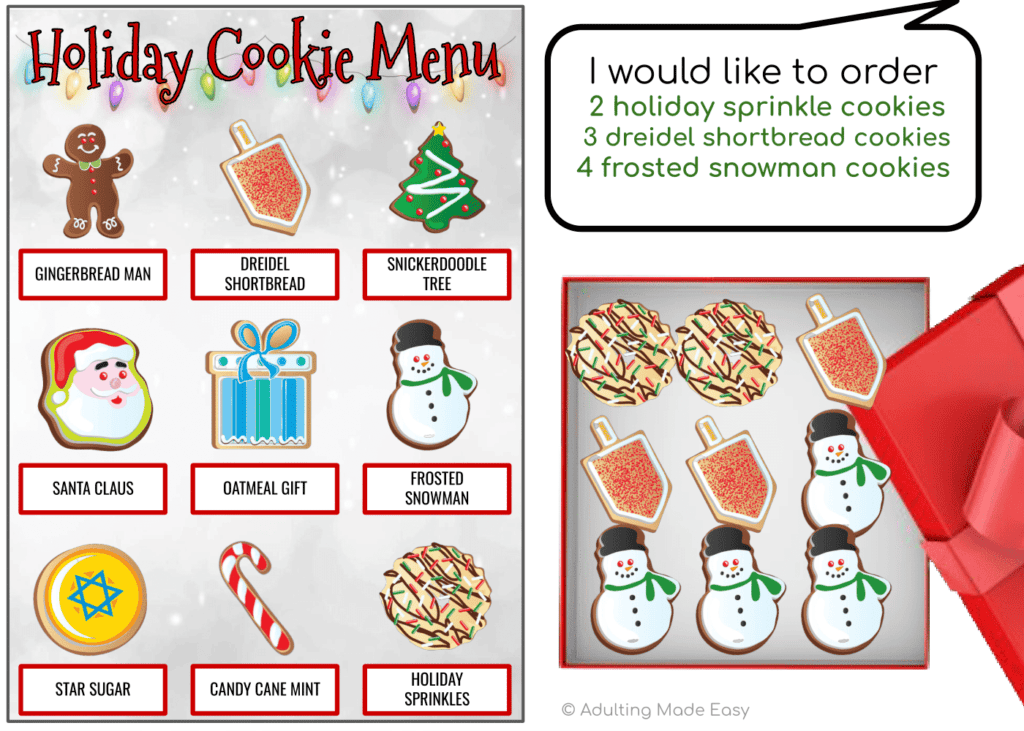 Holiday Cookie Orders Drag & Drop Google Slides - Adulting Made Easy LLC
