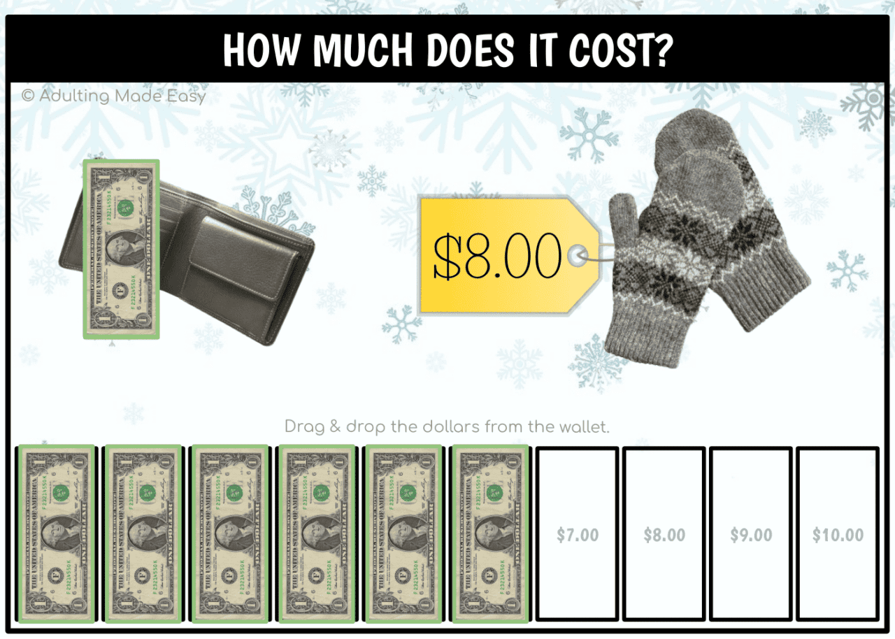 Winter How Much Does It Cost? Up to $10 Google Slides Activity ...